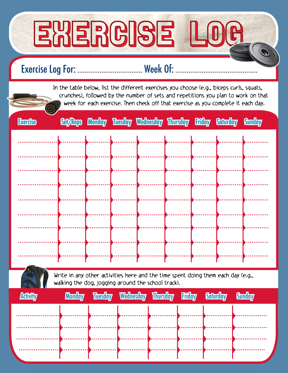 Exercise Log Form Exercise Log Form